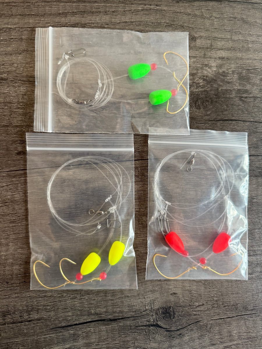 "The Basics" Surf Fishing Rigs (3-Pack) - Bait / Pompano / Small Game ...